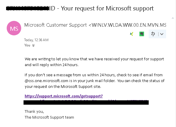 official email - Microsoft Q&A