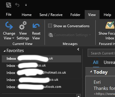 Outlook text pane - Microsoft Q&A