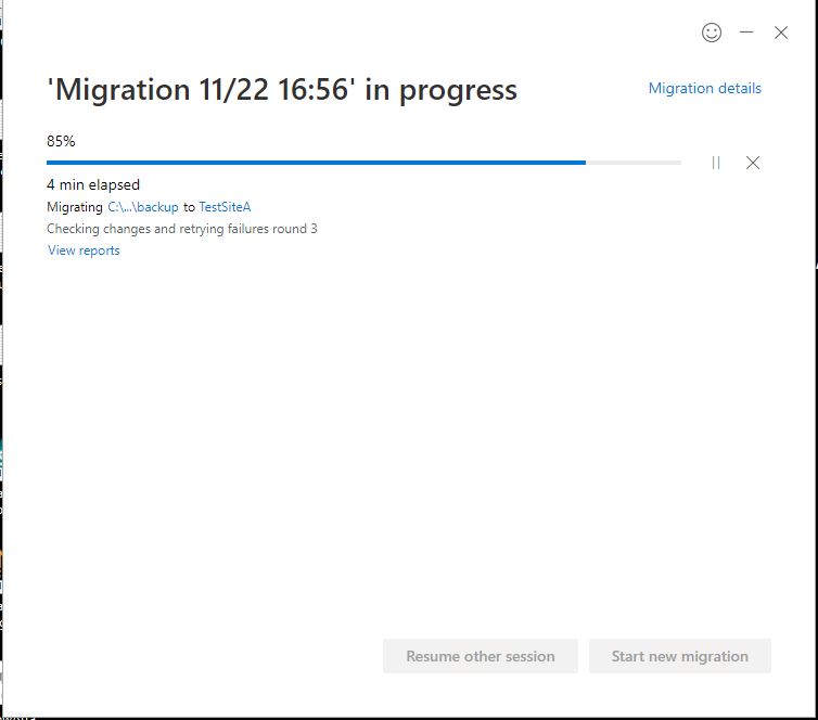 SPMT incremental migration - Microsoft Q&A