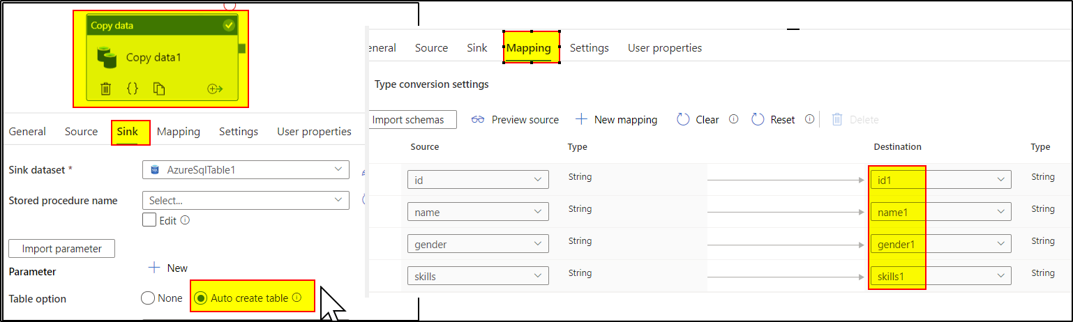 Azure Synapse Data Ingestion From Json To Sql Data Mapping Problem