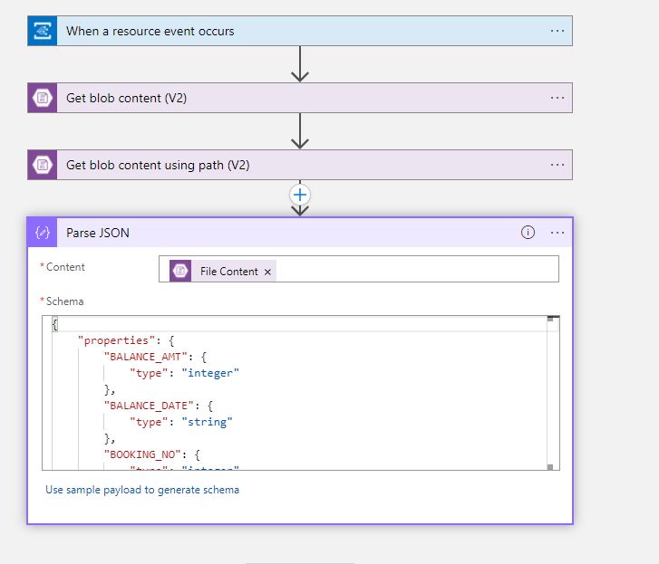 How To Parse A Json File In A Blob Within A Logic App Microsoft Qanda