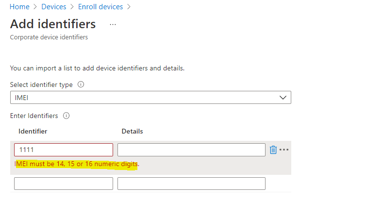 Is there Graph API to enroll Corporate device identifiers? - Microsoft Q&A
