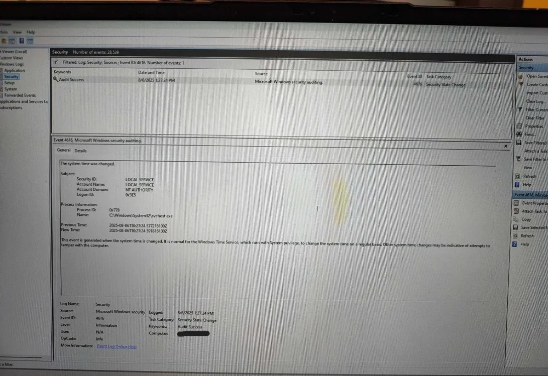 Automatic time zone change - Microsoft Q&A