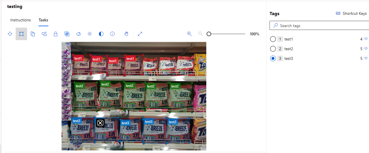 How to update the labelled tags in the azure machine learning ...
