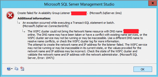 Cannot Create Sql Ag Listener Microsoft Qanda