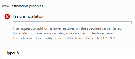 windows server 2016 hyper V Role installation - Microsoft Q&A