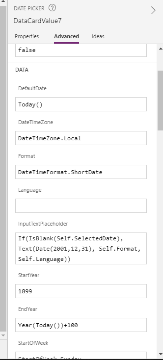 How to ensure DefaultDate don't change after initial input on Power ...