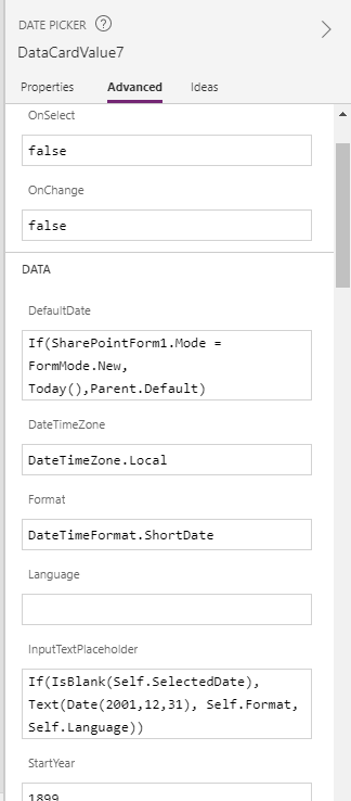 How to ensure DefaultDate don't change after initial input on Power Apps Form (Sharepoint ...