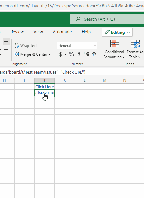 Hyperlink encoding for excel live is broken - Microsoft Q&A