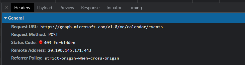 Not able to create meeting using microsoft graph api - Microsoft Q&A