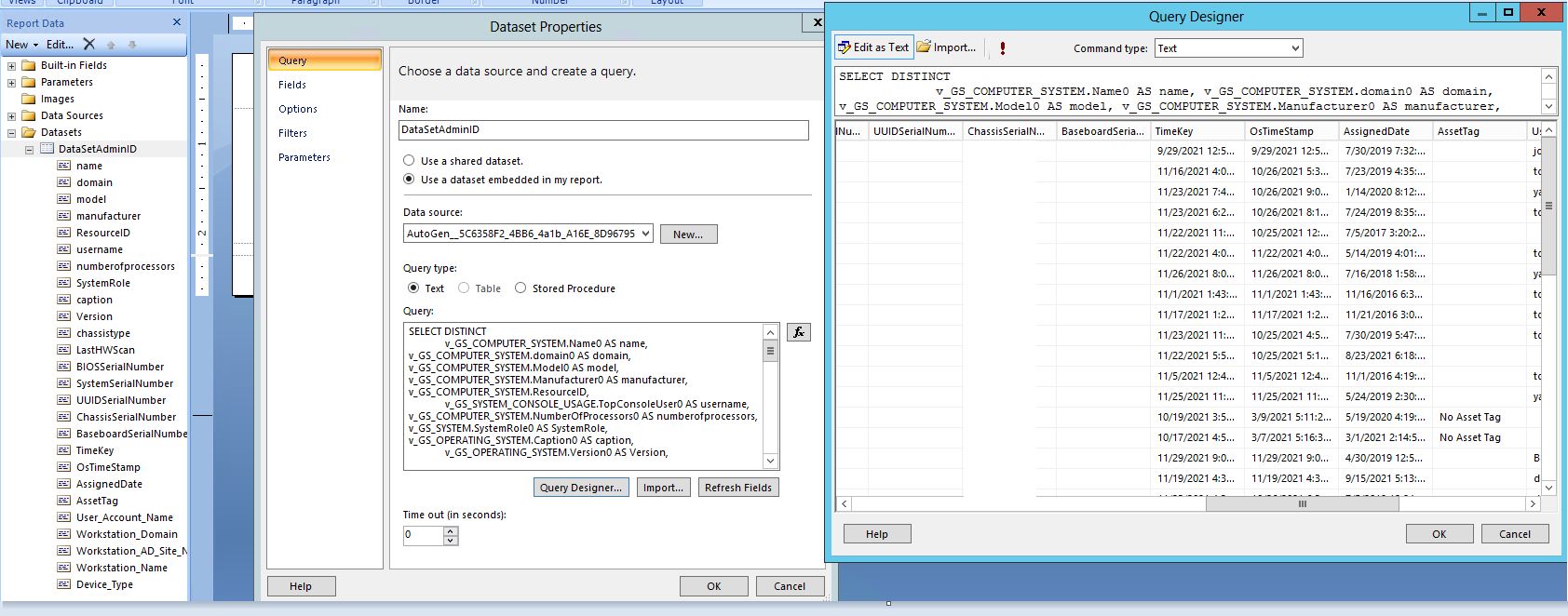 SCCM Report Builder - Microsoft Q&A