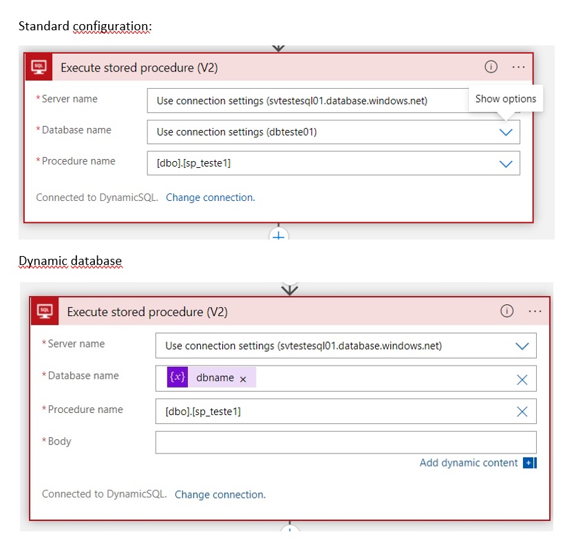 Body Parameter On Execute Stored Procedure V2 Task Microsoft Qanda