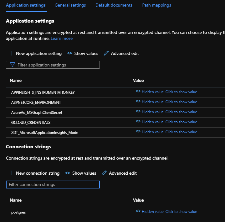 Azure Connection String Is Ignored Microsoft Qanda