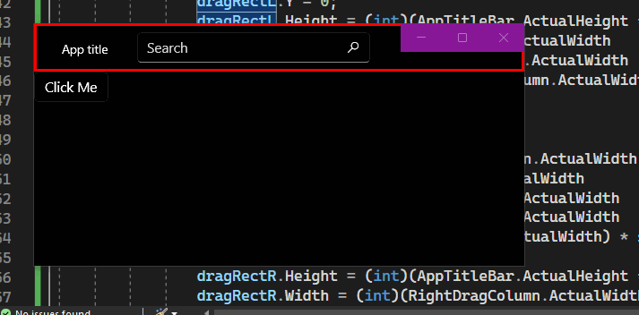How to fix AppWindow.TitleBar.SetDragRectangles not working in Windows App SDK 1.4.230822000 ...