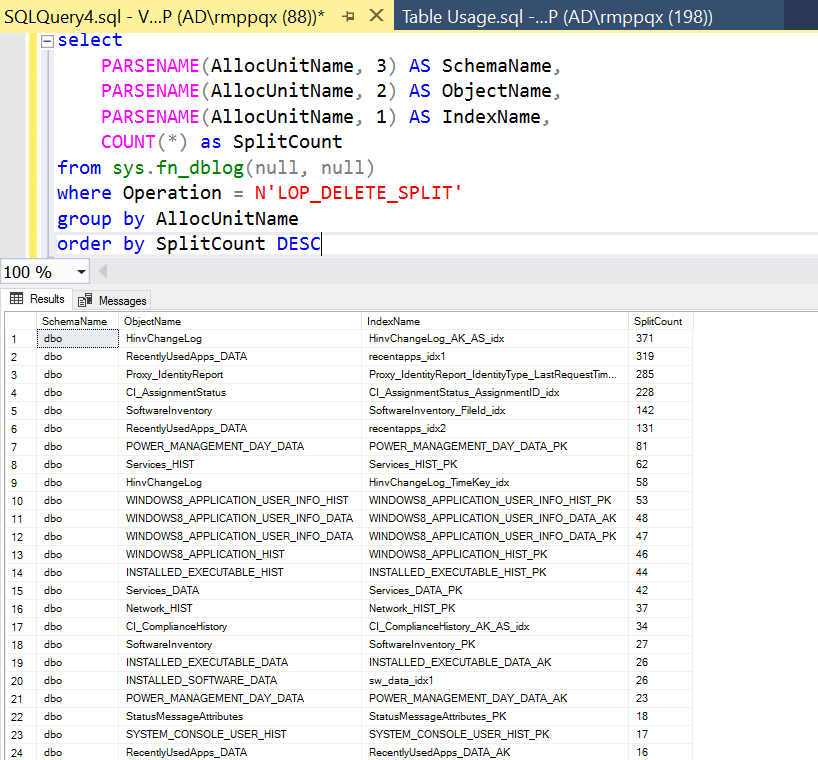 SQL High Rate Page Split - Microsoft Q&A