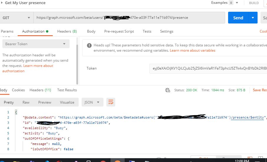 Is It Possible To Retrieve Get Presence By Userprincipalname From Microsoft Graph Api