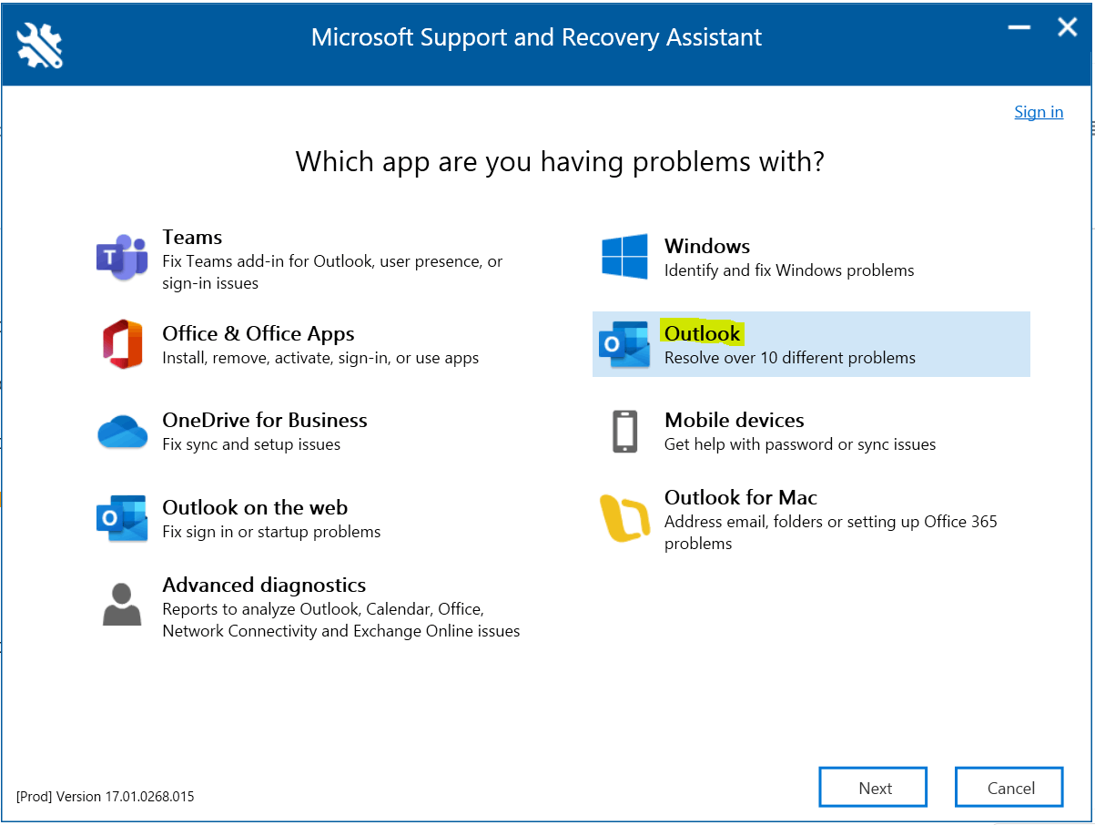 Outlook not responding, stuck at "Processing," stopped working, or ...