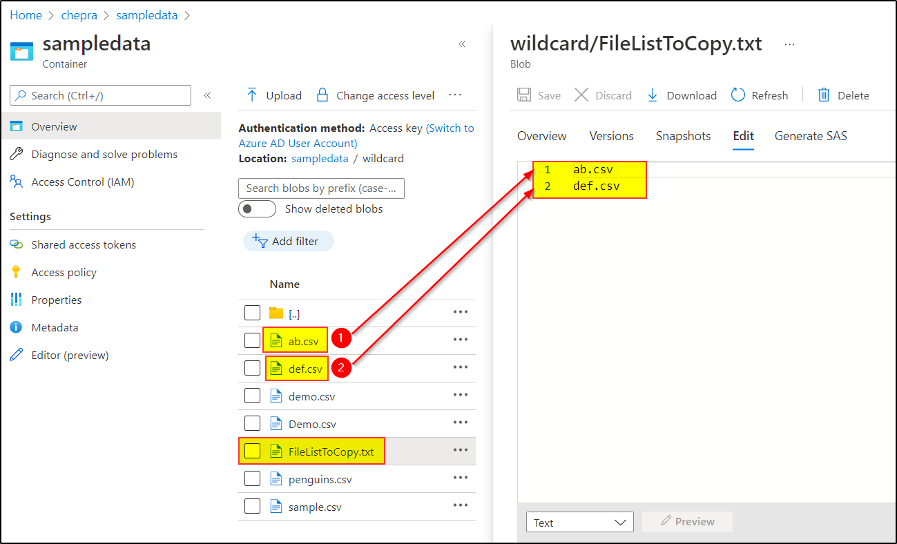 I am trying to use wildcards when creating source for copy activity. I want to match files with ...