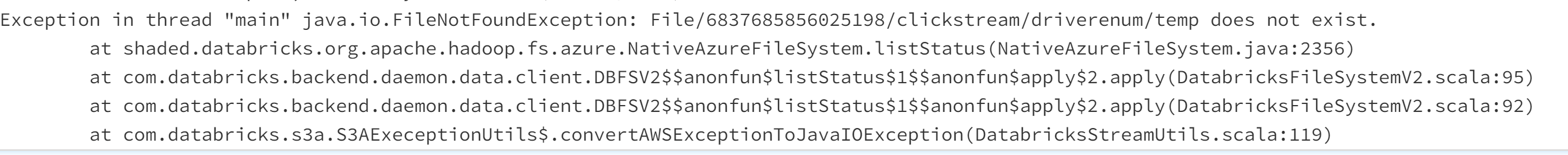 Filenotfoundexception When Using Abfss To List Files In Azure Databricks Microsoft Qanda
