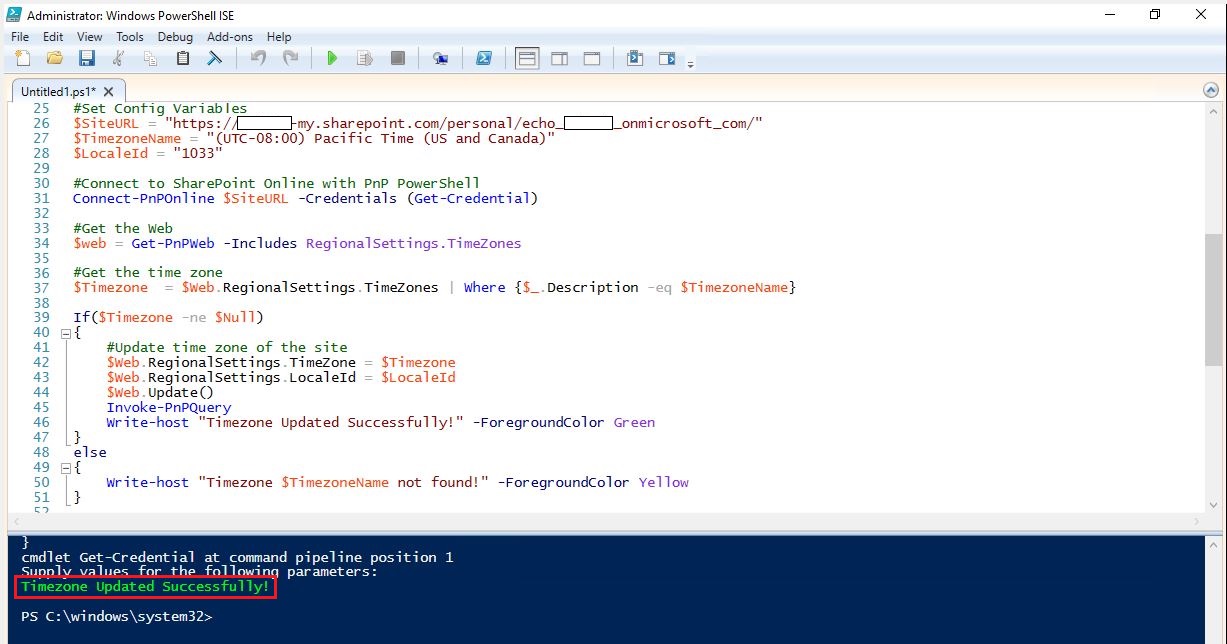 SharePoint Online: Change Time Zone using PowerShell - SharePoint ... SharePoint Online: Change Time Zone using PowerShell - SharePoint ...