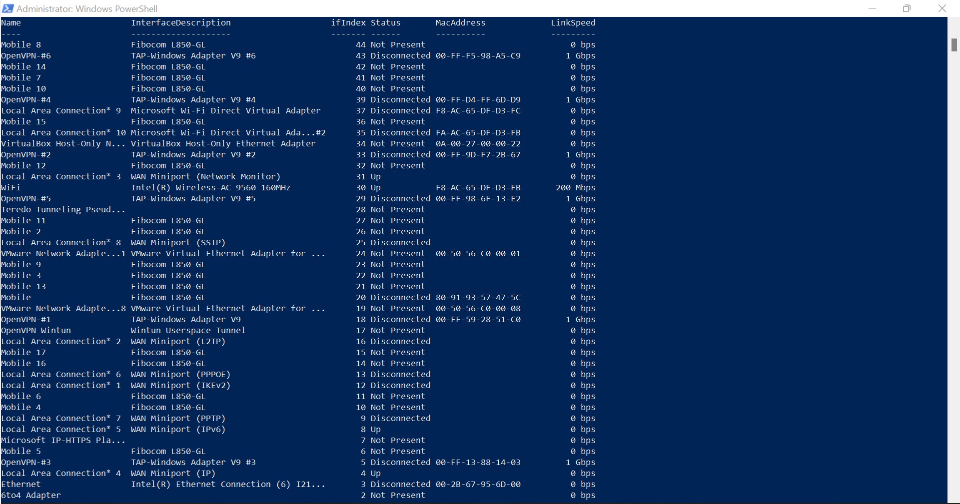 Multiple occurence "Mobile xx" Hidden Adaptors - Microsoft Q&A