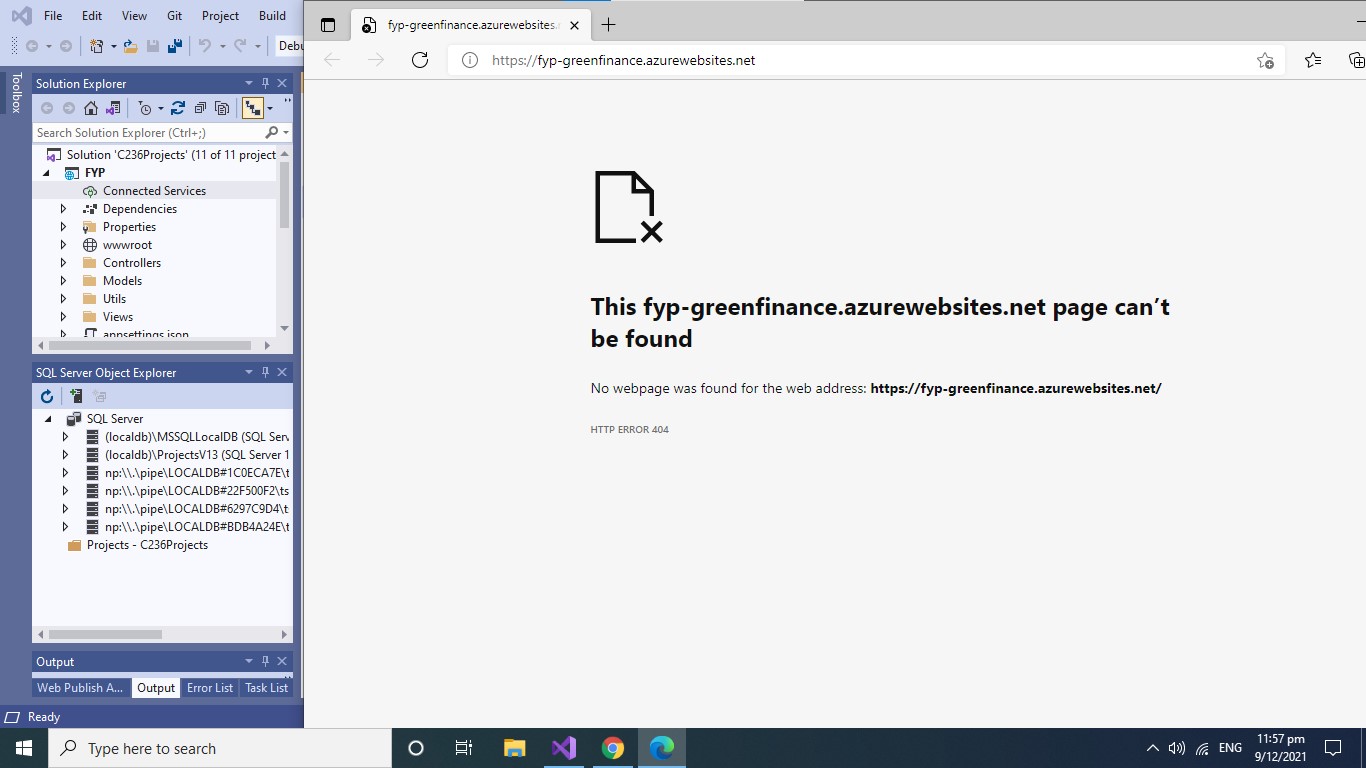 Not able to Publish Web Application on Azure Website using Visual ...
