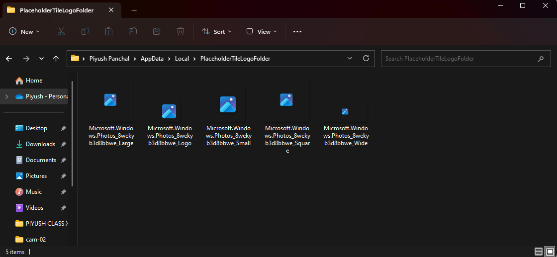 Information regarding "PlaceholderTileLogoFolder" folder appearing in %LOCALAPPDATA% - Microsoft Q&A