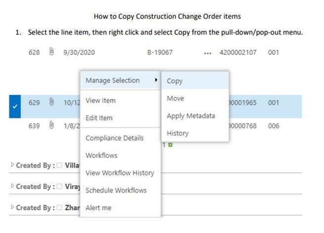 How to get back 'Manage Selection' menu item to a SharePoint list item ...