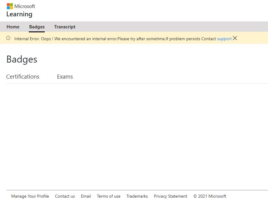 Microsoft Badges Not Showing In Microsoft Learning Dashboard ...