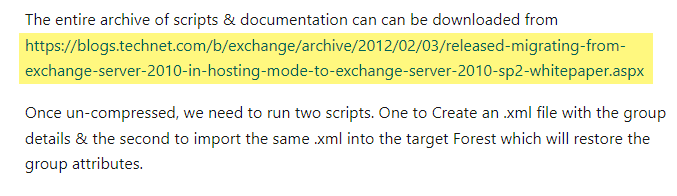 How to migrate the distribution group between cross forest exchange ...