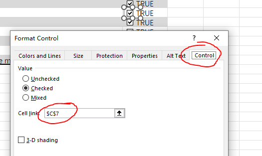 In a checklist, is it possible to have a checkbox that ticks only when ...