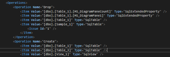 Sqlpackageexe Deployreport Has Incorrect Xml File Microsoft Qanda 3684