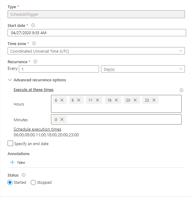 Schedule_timing - Microsoft Q&A