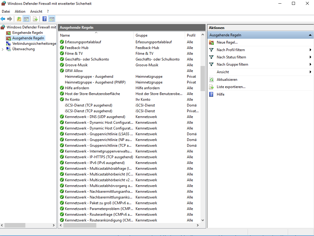 Windows Firewall: Doesn't show blocking rules - Microsoft Q&A