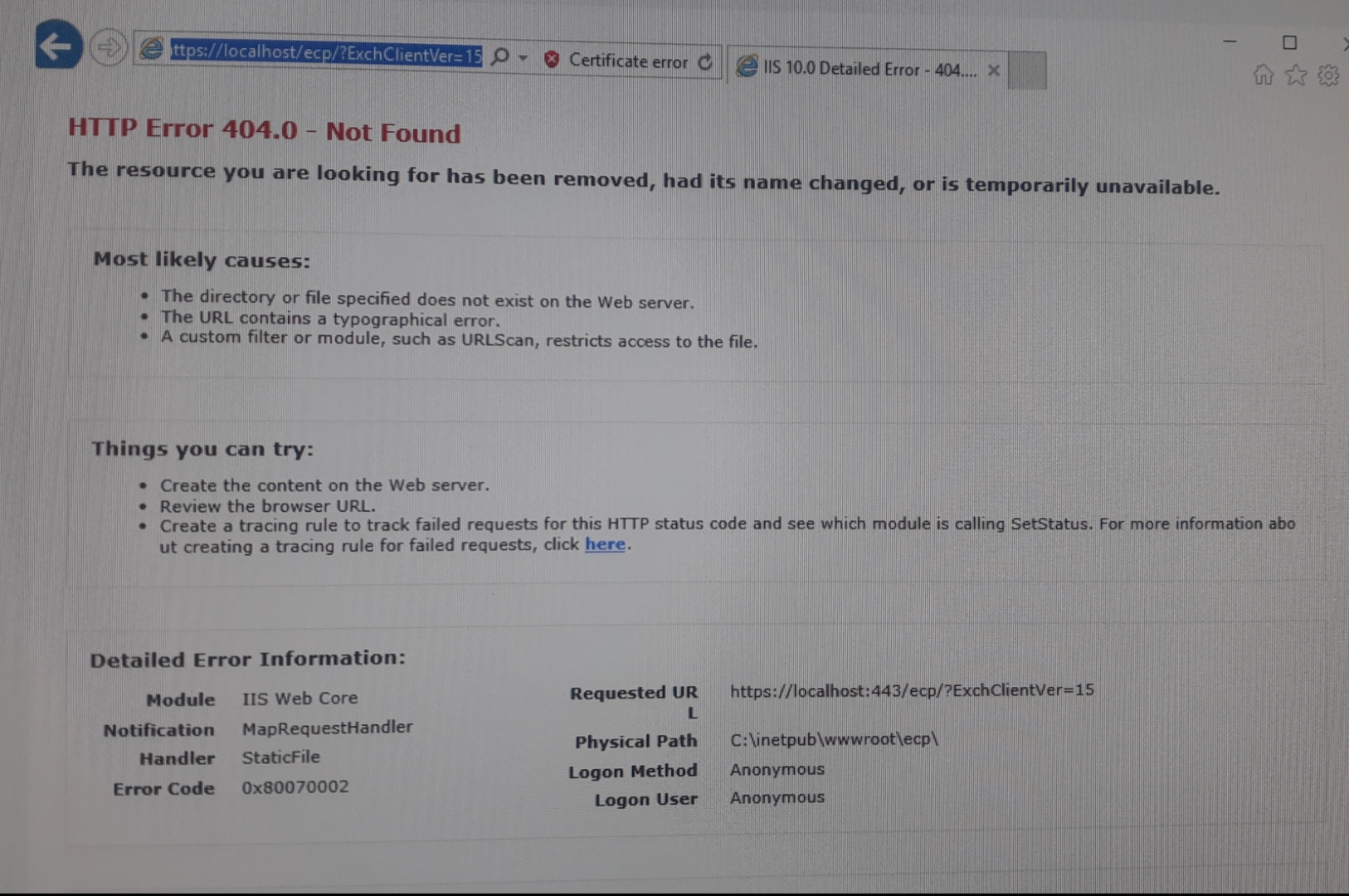 Upgrading MS Exchange Server from 2010 to 2016 - Microsoft Q&A
