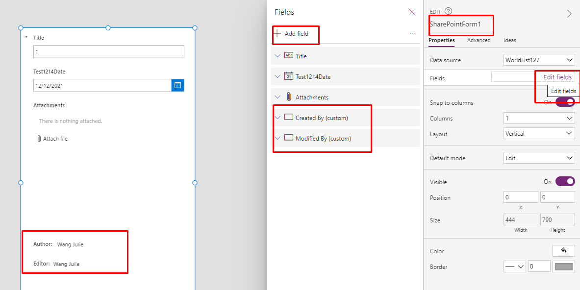 How to get SharePoint Online List Created by(Author) field or Modified ...