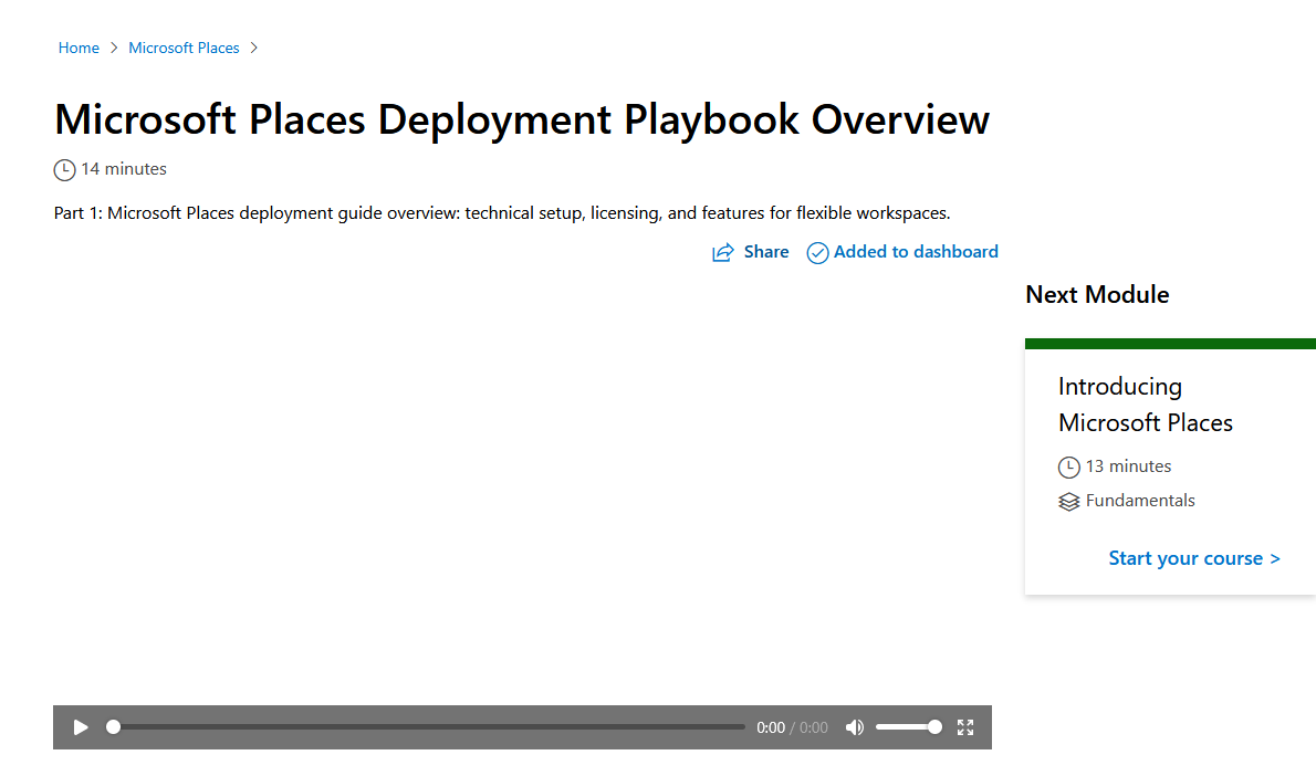 The training videos in https://readiness.transform.microsoft.com/ dont work - Microsoft Q&A