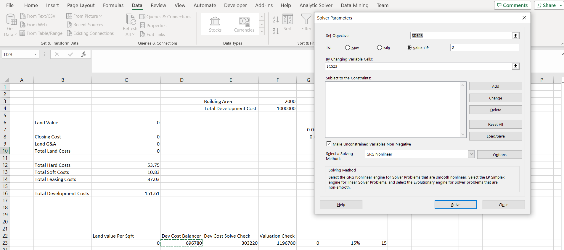 Solver functionality - Microsoft Q&A