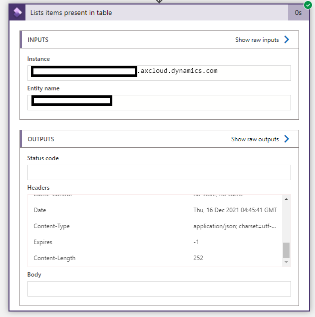 Logic Apps: "List items present in table" returns blank output ...