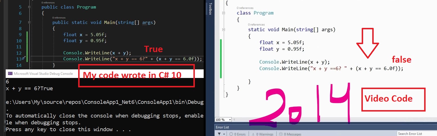 Floating Point Arithmetic In C# - Microsoft Q&a