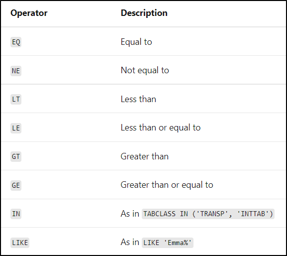 S4 TABLES PARAMETER - Microsoft Q&A