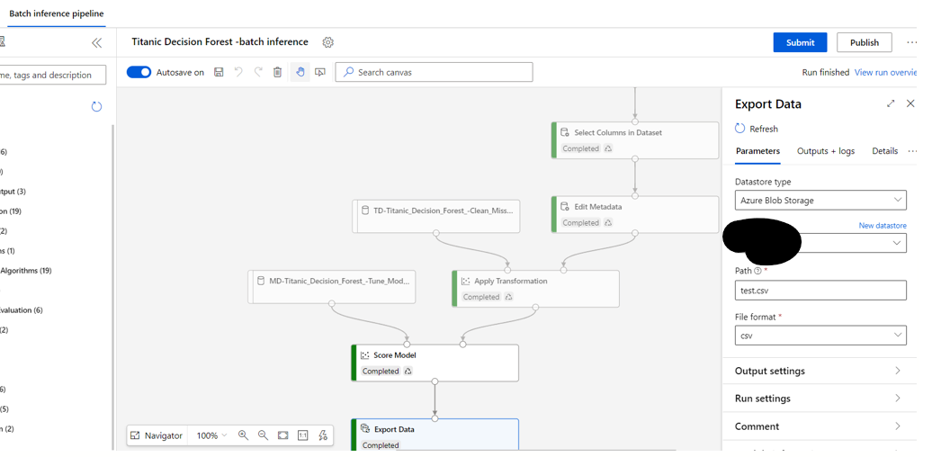 Problem: AML Designer - Batch Inference Pipeline - Microsoft Q&A