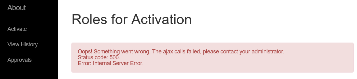 Status Code500 When User Is Trying To Activate Role Using Privileged 3381