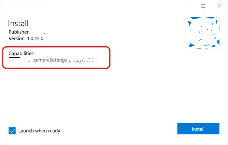 How to hide custom capability name on installation window of UWP App ...