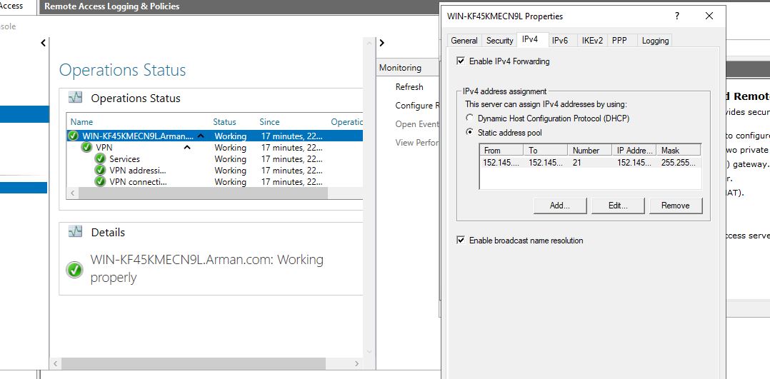 Configuring the routing default values in windows 2019 - Microsoft Q&A