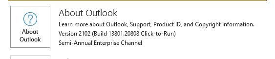 Recieving an o365 Outlook error prompt that will not close - Microsoft Q&A