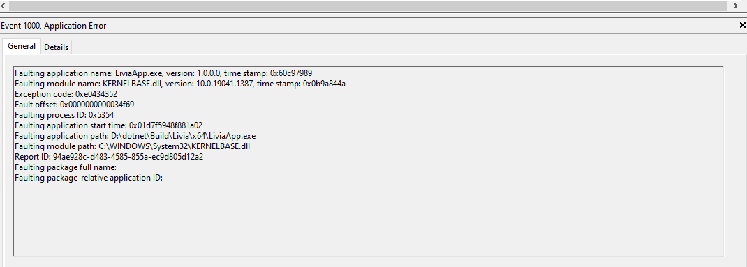 Published exe App Crashing on Starting - Microsoft Q&A