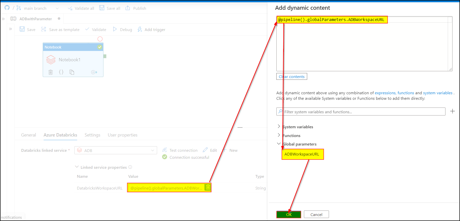 Databricks Linked Service How To Parameterize Workspace Url Microsoft Qanda