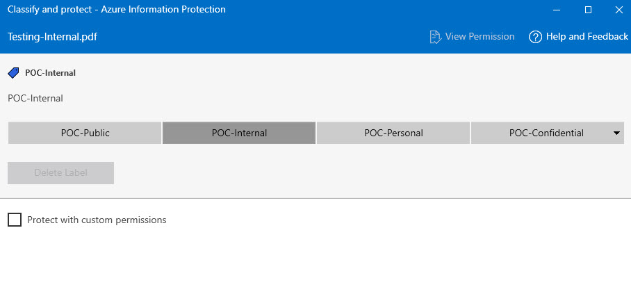 Applying DLP policies on PDF documents based on label applied ...