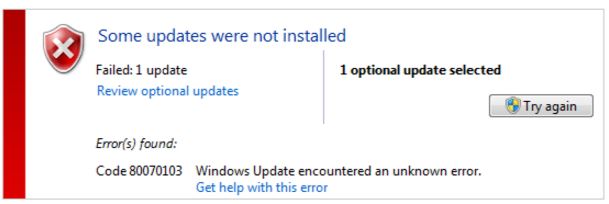Installing update getting failed in windows-7 - Microsoft Q&A